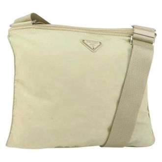 Prada Sac bandouli&egrave;re en nylon Pre-owned - Femme - Pre-owned - Beige - Taille: ONE Size