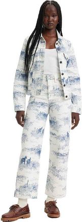 Levi's Damen Ribcage Straight Ankle Light Indigo-Flat Finish, Western Toille, 25W / 27L