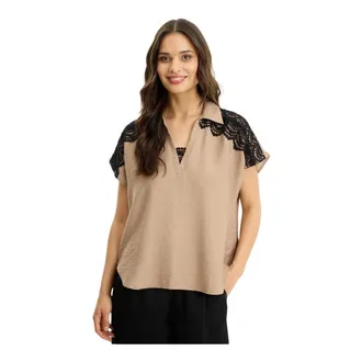 In Front IN Front, Femme, Blouses et Chemises, Beige, Taille: 40 FR Blouses & Chemises