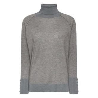 Elena Miro Damen, Strickwaren, Grau, LGr&ouml;&szlig;e