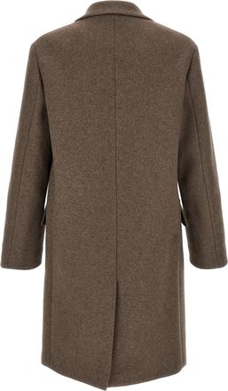 Dries Van Noten Wool Blend Coat - Taupe