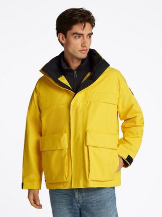 Tommy Hilfiger Outdoorjacke REGATTA MID LENGTH JACKET verstaubare Kapuze mit Rei&szlig;verschlussfach