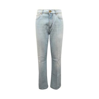 Pinko Pinko - Jean &eacute;vas&eacute; Felix Flare - Femme - Jeans - Bleu - Taille: W30