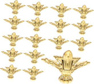 OSALADI 20stücke Teiliges Antike Möbelfüße Aus Zinklegierung Mit Schrauben Holzbox Beine Für Schatullen Vintage Dekoration Unterstützt Und Schützt Ecken Von S