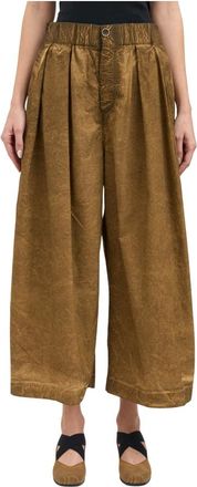 Uma Wang UMA Wang, Femme, Pantalons, Beige, Taille: 38 FR Pantalone Poetic in Cotone