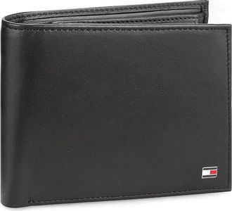 Tommy Hilfiger Geldb&ouml;rse Tommy Hilfiger Eton Cc Flap And Coin Pocket AM0AM00652 Schwarz