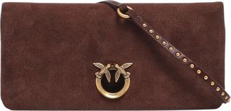 Pinko Pinko - Love Birds Clutch - Femme - Sacs - Brun - Taille: ONE Size