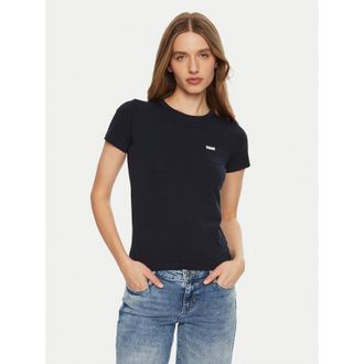 Guess T-Shirt W5RI52 J1314 Dunkelblau Slim Fit