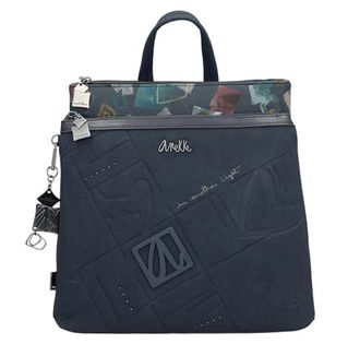 Anekke | Sac &agrave; dos femme Evolution | Sac ville et loisirs original | 26 x 28 x 9 cm | Coloris bleu