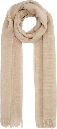 Fabiana Filippi Femme, Accessoires, Beige, Taille: ONE Size Écharpe Jacquard en Cachemire et Soie