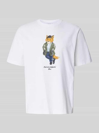 Maison Kitsun&eacute; Regular Fit T-Shirt aus reiner Baumwolle