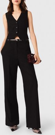 Maje Veston De Tailleur &Agrave; Strass - Noir - Taille 34 - Maje