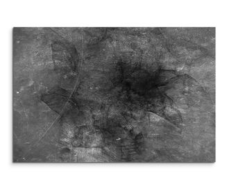 Paul Sinus Art Abstrakt 1485-120x80cm SCHWARZ-Weiss Bilder - Wandbild Kunstdruck in XXL Format - Fertig Aufgespannt - TOP - Leinwand - Wand Bild - Kunst Bild - Wandb