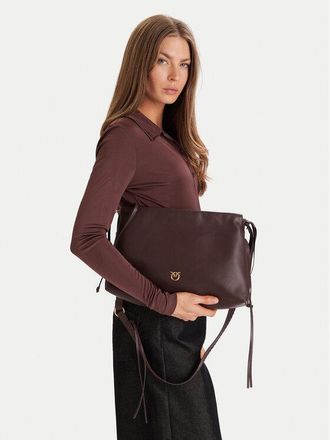 Pinko Handtasche Maxi Clutch+Tracolla SP Al 25-26 PLTT 105825 A0QO Braun