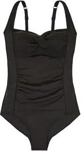 Dorina Femme - Maillots Une pièce - Fiji Maillot de Bain Sculptant Légèrement Rembourré, sans Fil, Contrôle Moyen, Modelage du Ventre, Détail Frontale Torsad