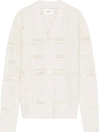 Nn.07 Nn07, Homme, Pulls, Blanc, Taille: XL Tobias Cardigan 60001