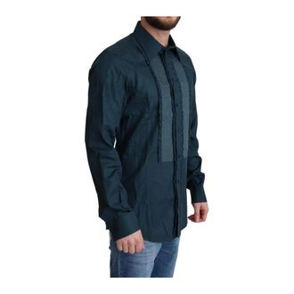 Dolce & Gabbana Homme, Chemises, Bleu, Taille: 2XL Casual Chemises