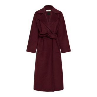 Inwear Manteau long Zillaiw - Femme - Manteaux - Rouge - Taille: 36 FR