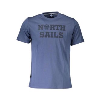 North Sails Blau Baumwolle Herren T-Shirt - - Tops - Herren - Blau - L