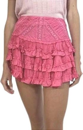 LoveShackFancy Roebeina Skirt - - Skirts - Damen - Rosa - S