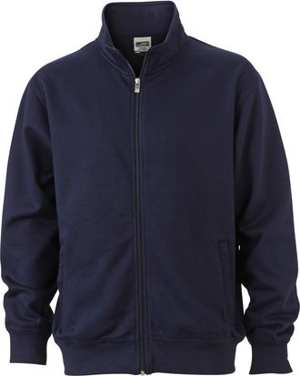 James & Nicholson Sweatjacke Stehkragen - Farbe: Navy - Gr&ouml;&szlig;e: 3XL