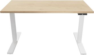 Bisley H&ouml;henverstellbarer Schreibtisch E-WonderTech, EWT1808014, Platte 014 ahorn, Gestell 333 schwarz, H 630-1280 x B 1800 x T 800