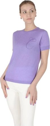 Dee Ocleppo Femme, Tops, Violet, Taille: 44 FR Cashmere Short Sleeve Top