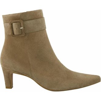 Paul Green Wildleder-Stiefelette mit Schnalle - - Shoes - Damen - Braun - 37 1/2 EU