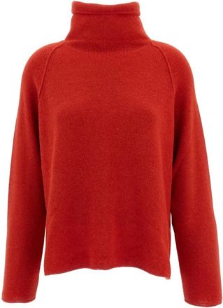 CASEY CASEY Pull &agrave; col roul&eacute; - Femme - Pulls - Orange - Taille: 38 FR