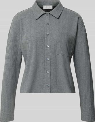 OPUS Cropped Langarmshirt mit Brusttasche Modell Sawoni