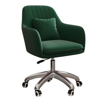 Generic B&uuml;rostuhl Aus Getuftetem Samt - Ergonomischer, Drehbarer Schreibtischstuhl Mit Mittlerer R&uuml;ckenlehne, H&ouml;henverstellung Und Lordosenst&uuml;tze for Zuhause,