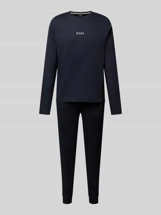 HUGO BOSS Regular Fit Pyjama-Set aus reiner Baumwolle