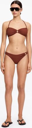 Arket Bandeau-Bikinioberteil -Braun
