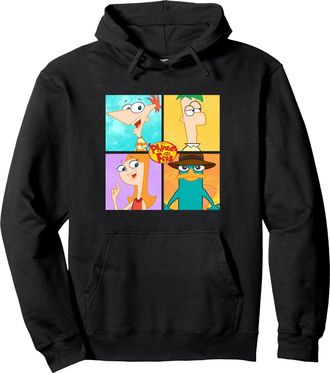 Disney Phineas und Ferb Charakter Box Up Pullover Hoodie