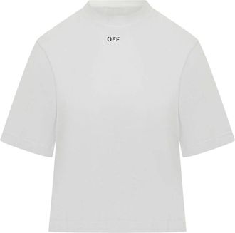 Off-white Femme, Tops, Blanc, Taille: 42 FR Tee Blanc Noir
