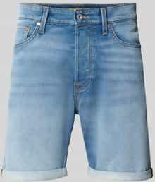 Jack & Jones Regular Fit Jeansshorts mit Umschlag Modell RICK