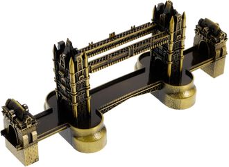 Cabilock Brückenmodell Für Schreibtisch Tower Bridge Skulptur Aus Legierung Historisches Kunsthandwerk Dekoration Für Zuhause Und Büro Filigranes Brückenorname