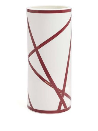 Missoni Home vase rond Nastri (36 cm x 16 cm) - Blanc