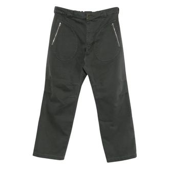 RANRA Wilder Baumwollhose - - Trousers - Herren - Gr&uuml;n - M