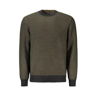 HUGO BOSS Homme, Pulls, Noir, Taille: S Pull col rond contrastant