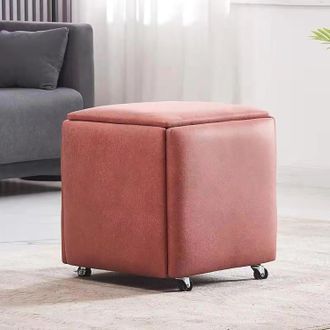 Generic Sofa Hocker 5 in 1, stapelbare Nesting Ottomane Fu&szlig;st&uuml;tze mit Drehrollen, Creative Cube Sofa, Schminkstuhl f&uuml;r Wohnzimmer Schlafzimmer Schlafzimmer So