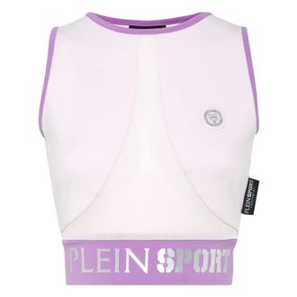Plein Sport Femme, Tops, Blanc, Taille: 40 FR Crop Top
