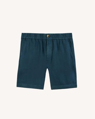 Faguo Short bleu marine lyocell - CHEVRE