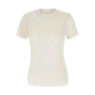 Filippa K Lyocell-Kaschmir-T-Shirt - - Tops - Damen - Wei&szlig; - L