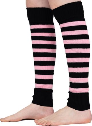 MySocks Beinstulpen, extra weich, stilvoll, schick, f&uuml;r den Winter, 80er-Jahre-Party, Tanzen, lange Beinstulpen f&uuml;r Damen, M&auml;dchen, Neonfarbe, One size