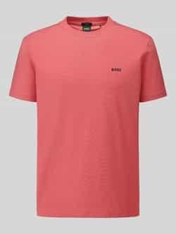 HUGO BOSS Regular Fit T-Shirt mit kleinem Logo-Schriftzug