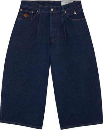 Walk In Paris Homme, Shorts, Bleu, Taille: W32 Short Balloon en Denim Brut