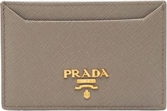 Prada Porte-cartes Pre-owned - Femme - Pre-owned - Gris - Taille: ONE Size