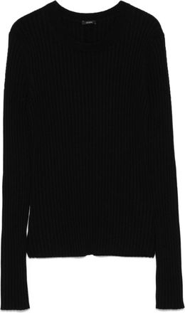 Joseph Gerippter Pullover - Schwarz