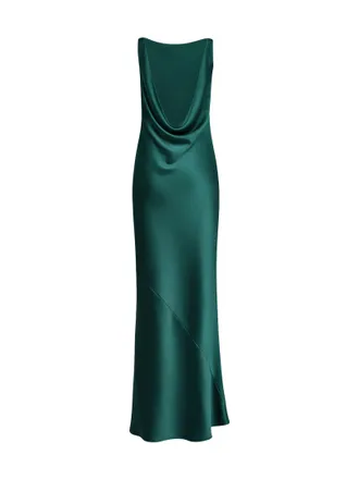 Blanca Vita Womens Dress Anjea Malachite Satin Green Polyester